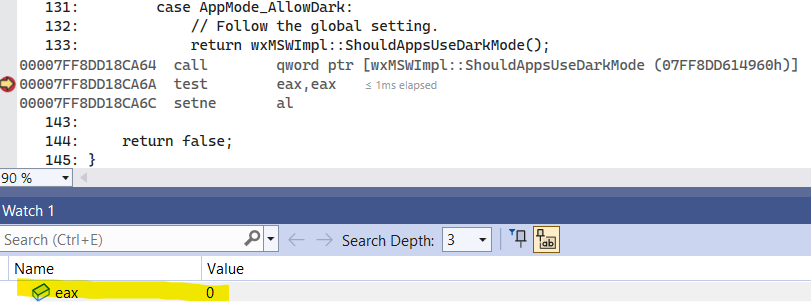 MSW dark mode misdetected in release MSVC builds · Issue #23169 · wxWidgets/wxWidgets · GitHub