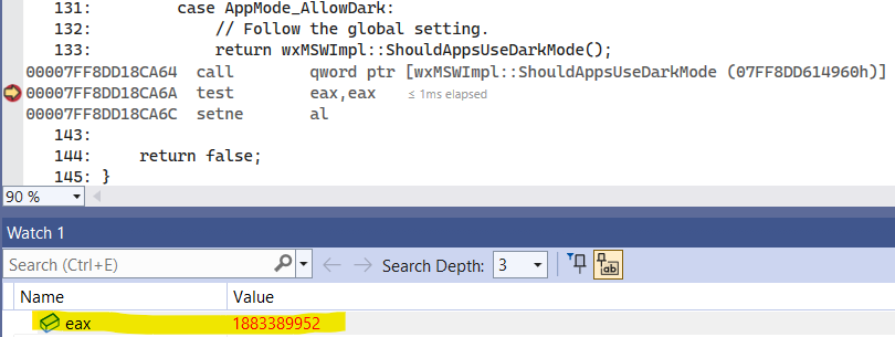 MSW dark mode misdetected in release MSVC builds · Issue #23169 · wxWidgets/wxWidgets · GitHub