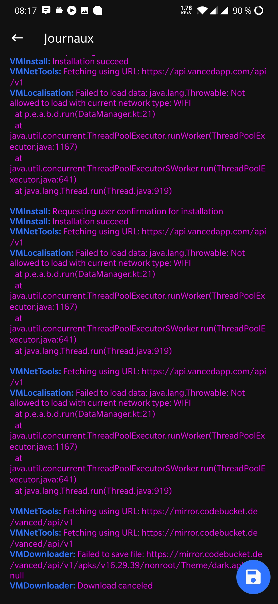 Access to api forbidden · Issue #646 · TeamVanced/VancedManager · GitHub