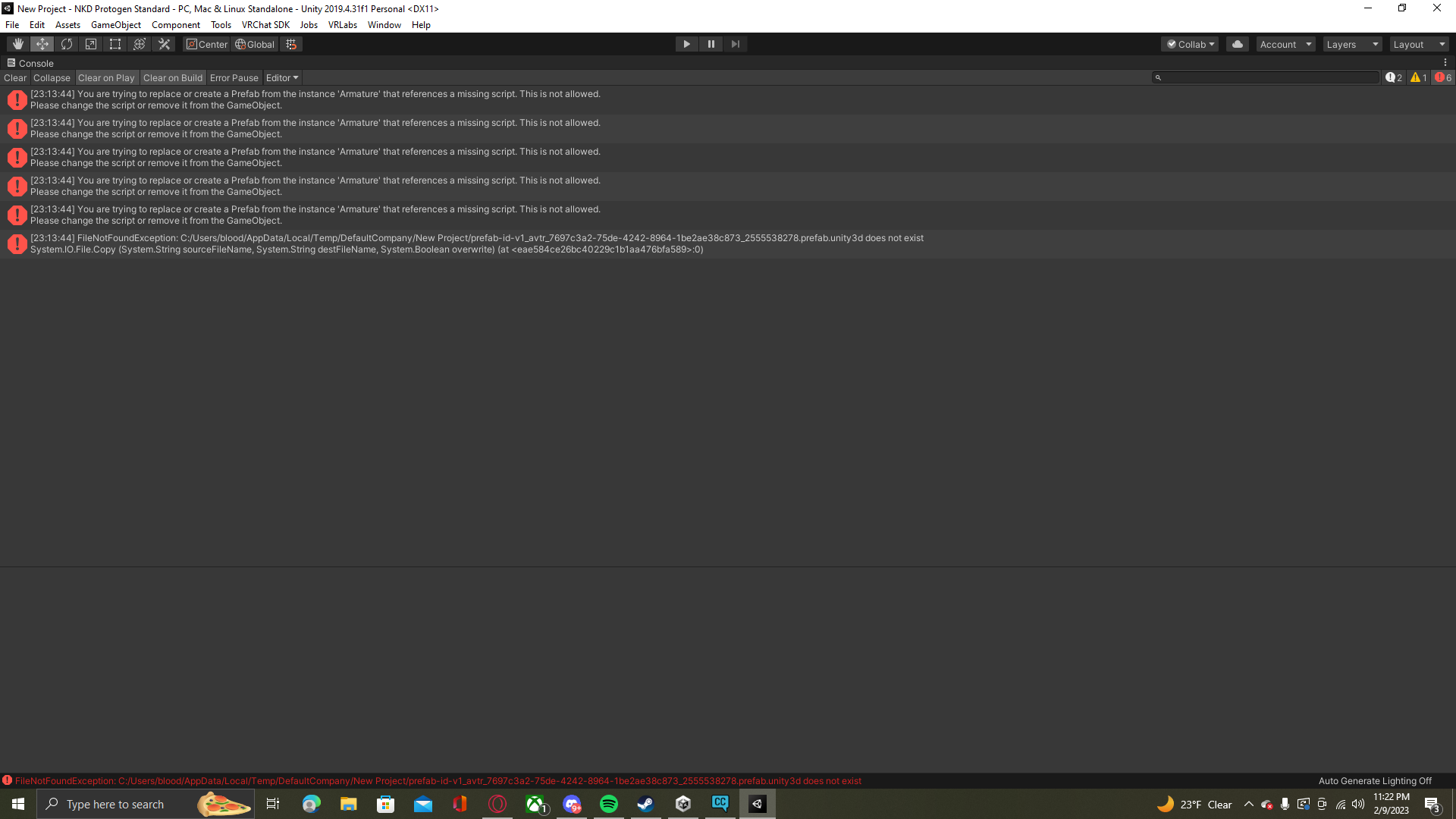 [BUG] Can't upload avatar · Issue #85 · vrchat-community/creator-companion · GitHub