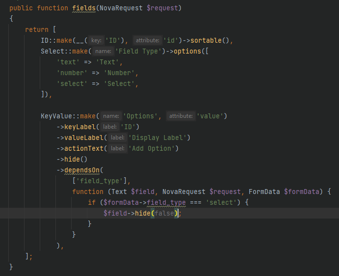 Keyvalue Field Cannot Depend On Other Field · Issue 3817 · Laravelnova Issues · Github 