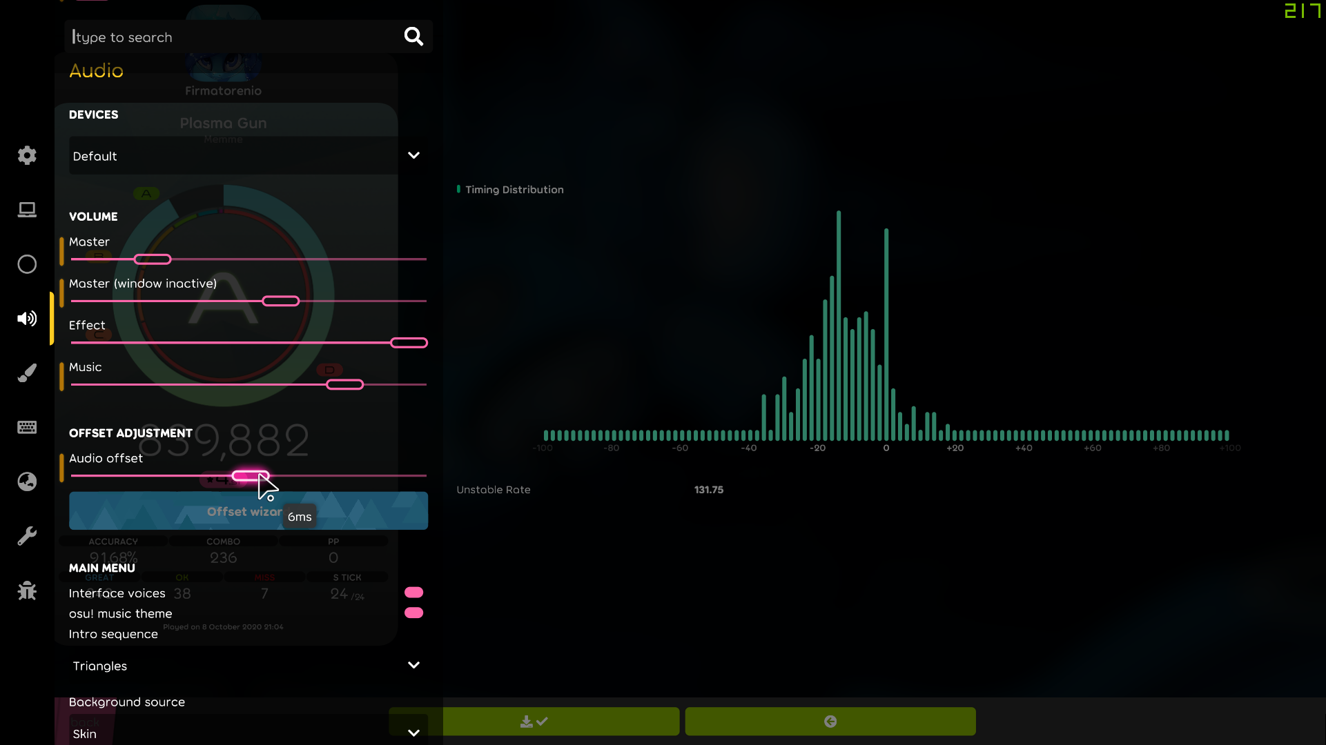 ~0ms bar on the extended results screen is overweighted compared to ...