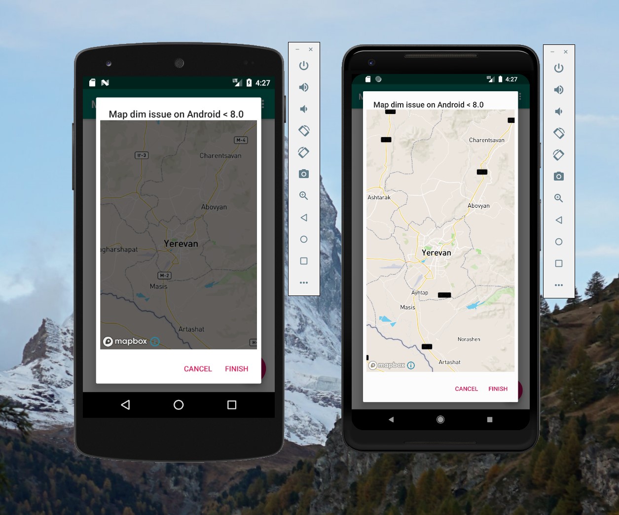Map is dimed when mapbox is used inside dialog fragment · Issue #14537 · mapbox/mapbox-gl-native ...