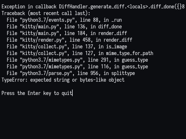 Diff kitten broken in 0.16.0 for directories ? · Issue #2378 ...