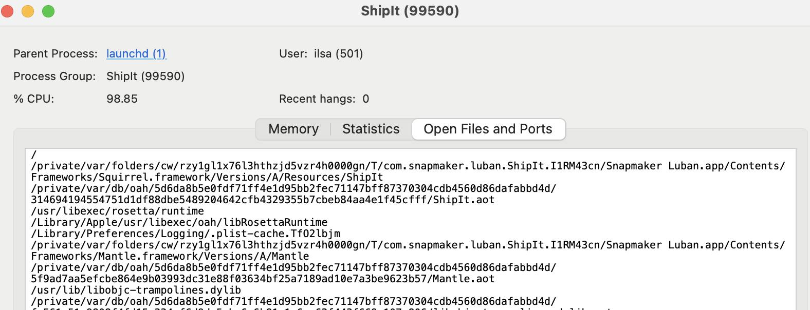 Bug: ShipIt process runs, gets stuck · Issue #2057 · Snapmaker/Luban · GitHub