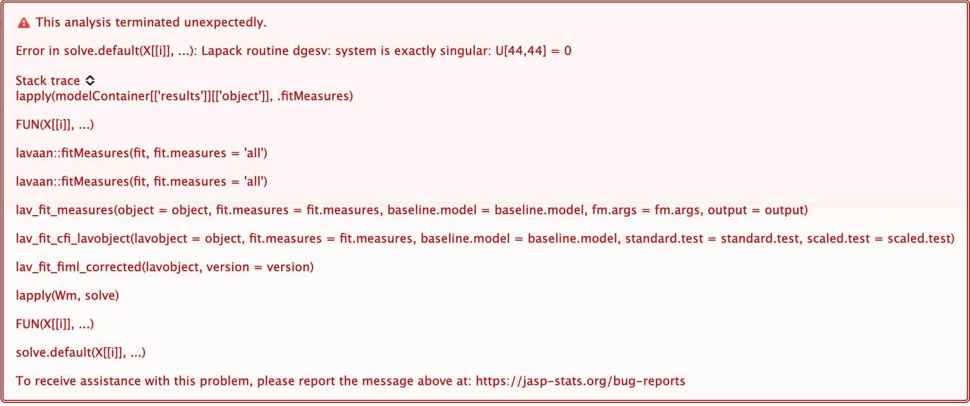 [Bug]: Error messages SEM · Issue #2020 · jasp-stats/jasp-issues · GitHub