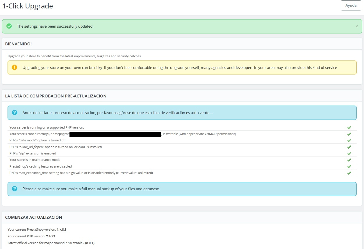 Upgrade PS_1.7.8.8 to PS_8.0.2 fails with 1-Click Upgrade modul · Issue #31679 · PrestaShop ...