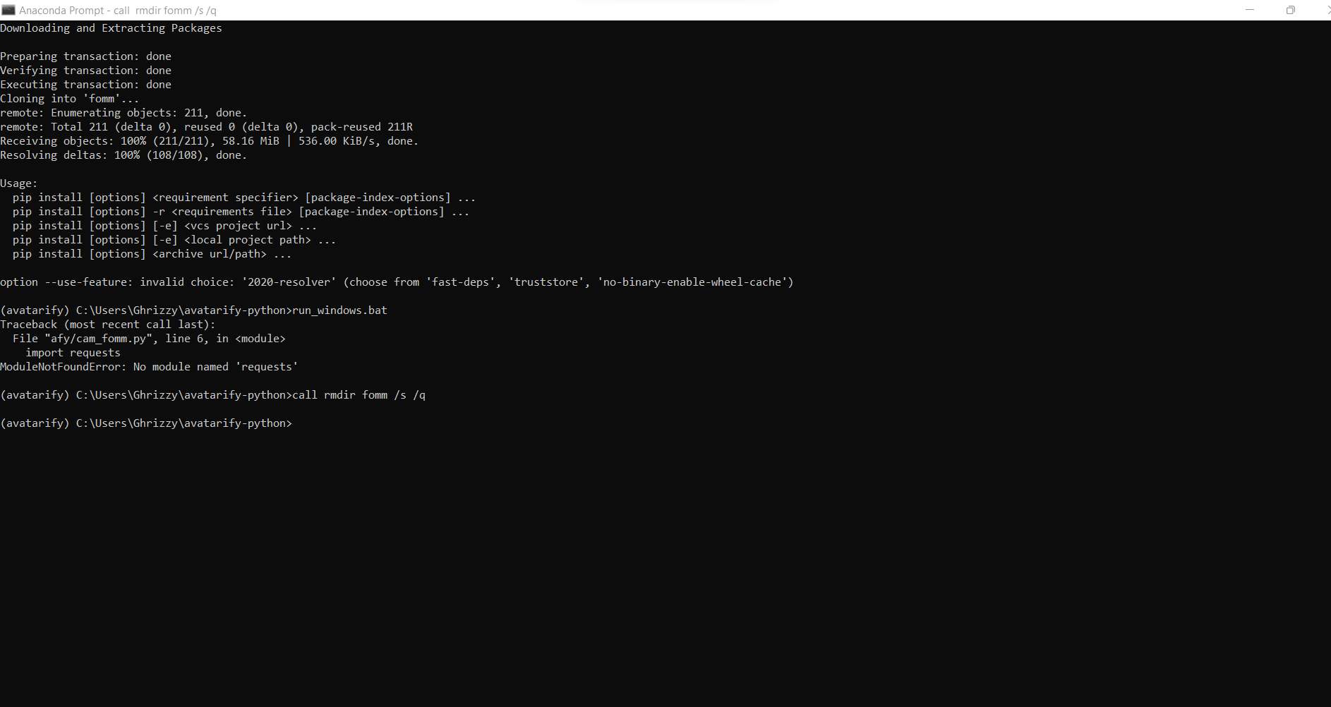 No such file or directory: 'vox-adv-cpk.pth.tar' · Issue #341 · alievk/avatarify-python · GitHub