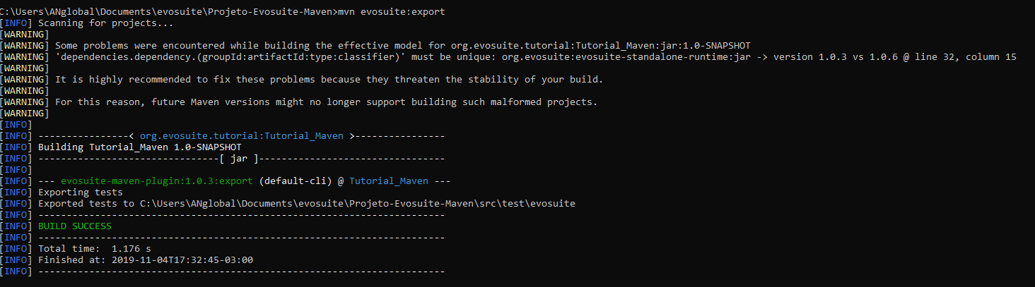 Error when try execute evosuite library · Issue #275 · EvoSuite/evosuite · GitHub