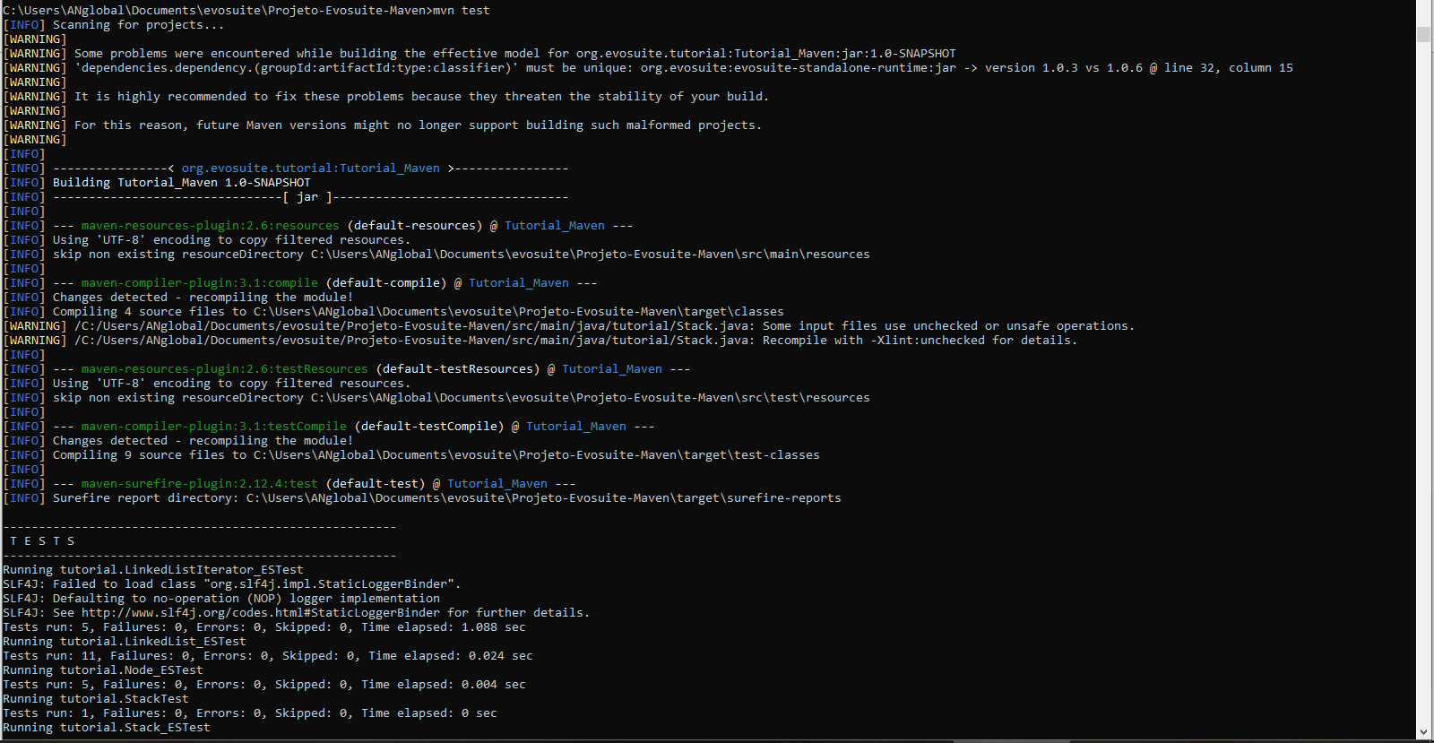 Error when try execute evosuite library · Issue #275 · EvoSuite/evosuite · GitHub