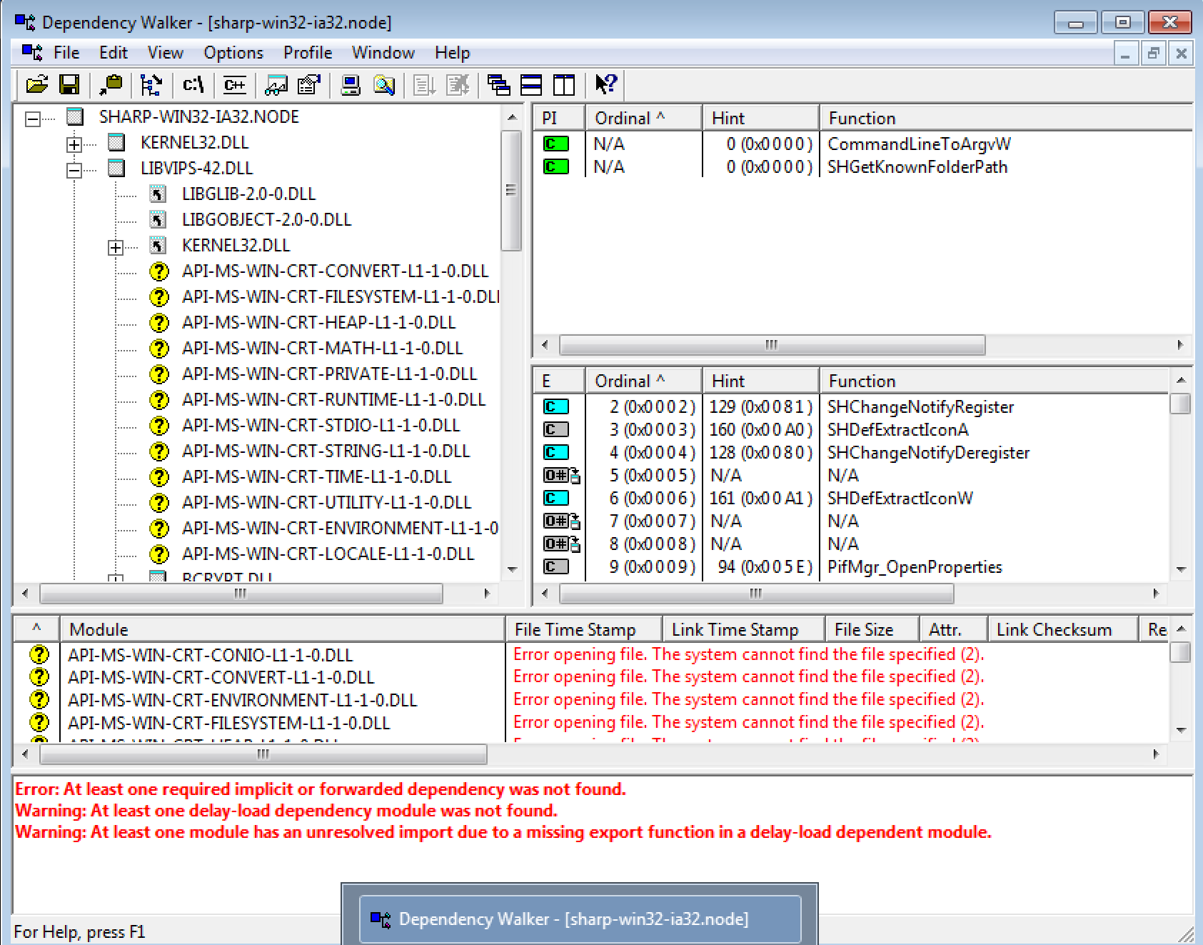 Windows 8 (EOL): prebuilt windows binaries require UCRT since v0.28.0 · Issue #3499 · lovell ...