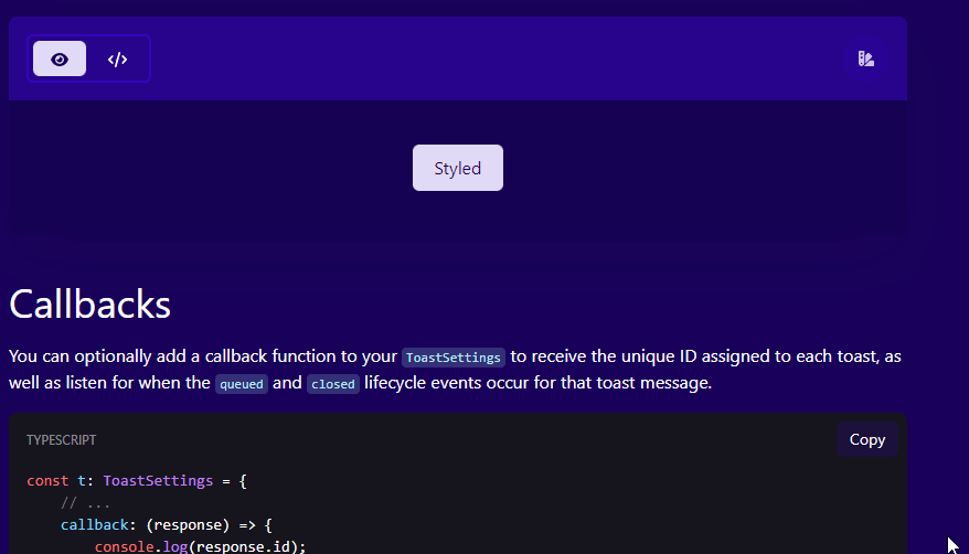 Toast bugged when clicking X and then re-opening · Issue #1250 ...