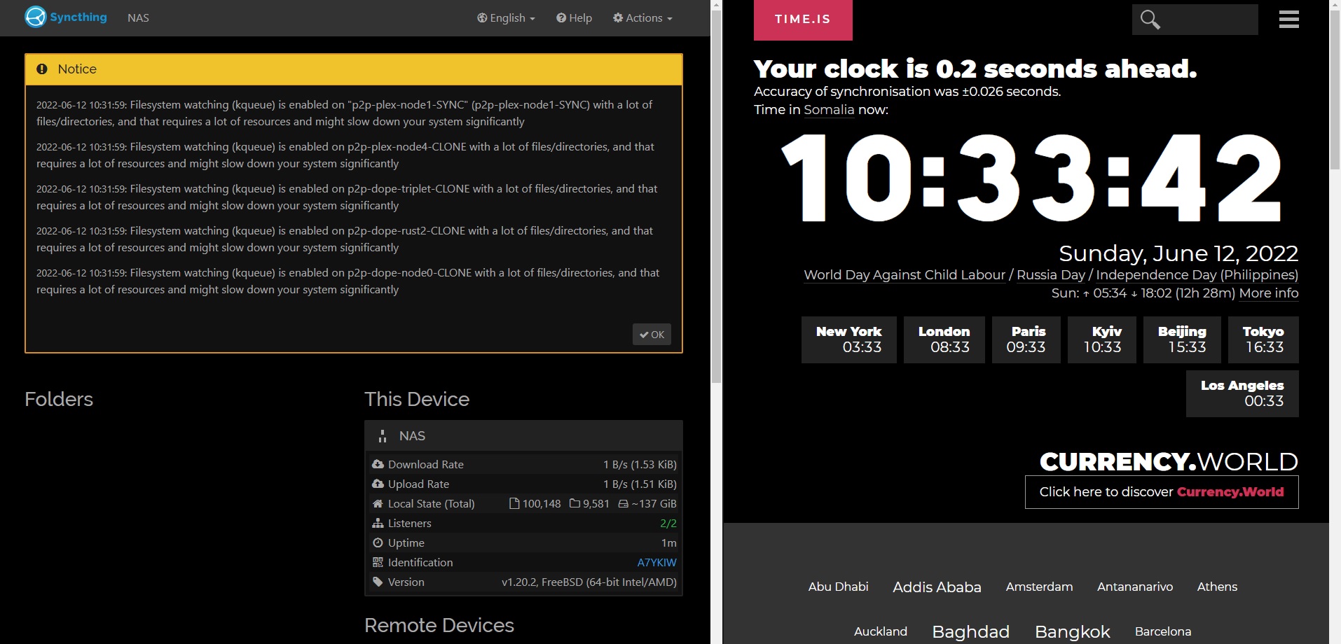 Watching for changes using too many system resources on BSDs (kqueue) · Issue #7855 · syncthing ...