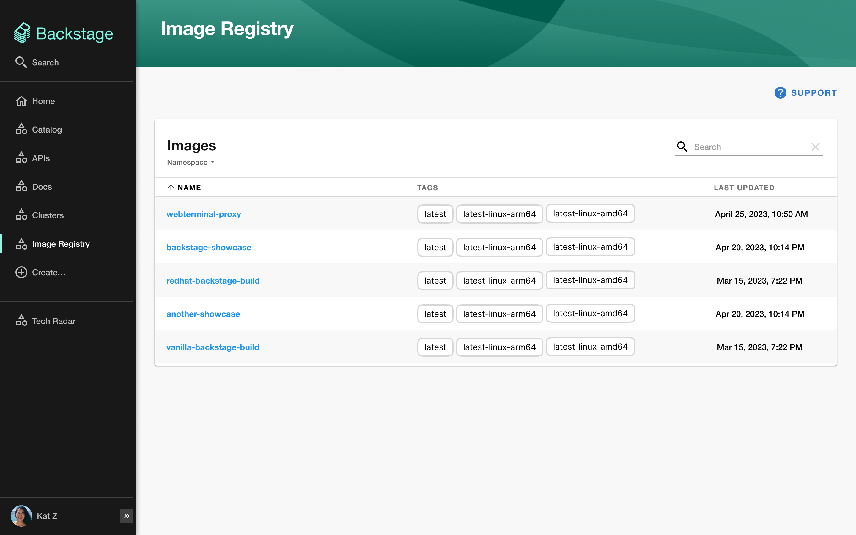 🔌 Plugin: Internal Image Registry for OpenShift · Issue #299 · janus-idp/backstage-plugins · GitHub