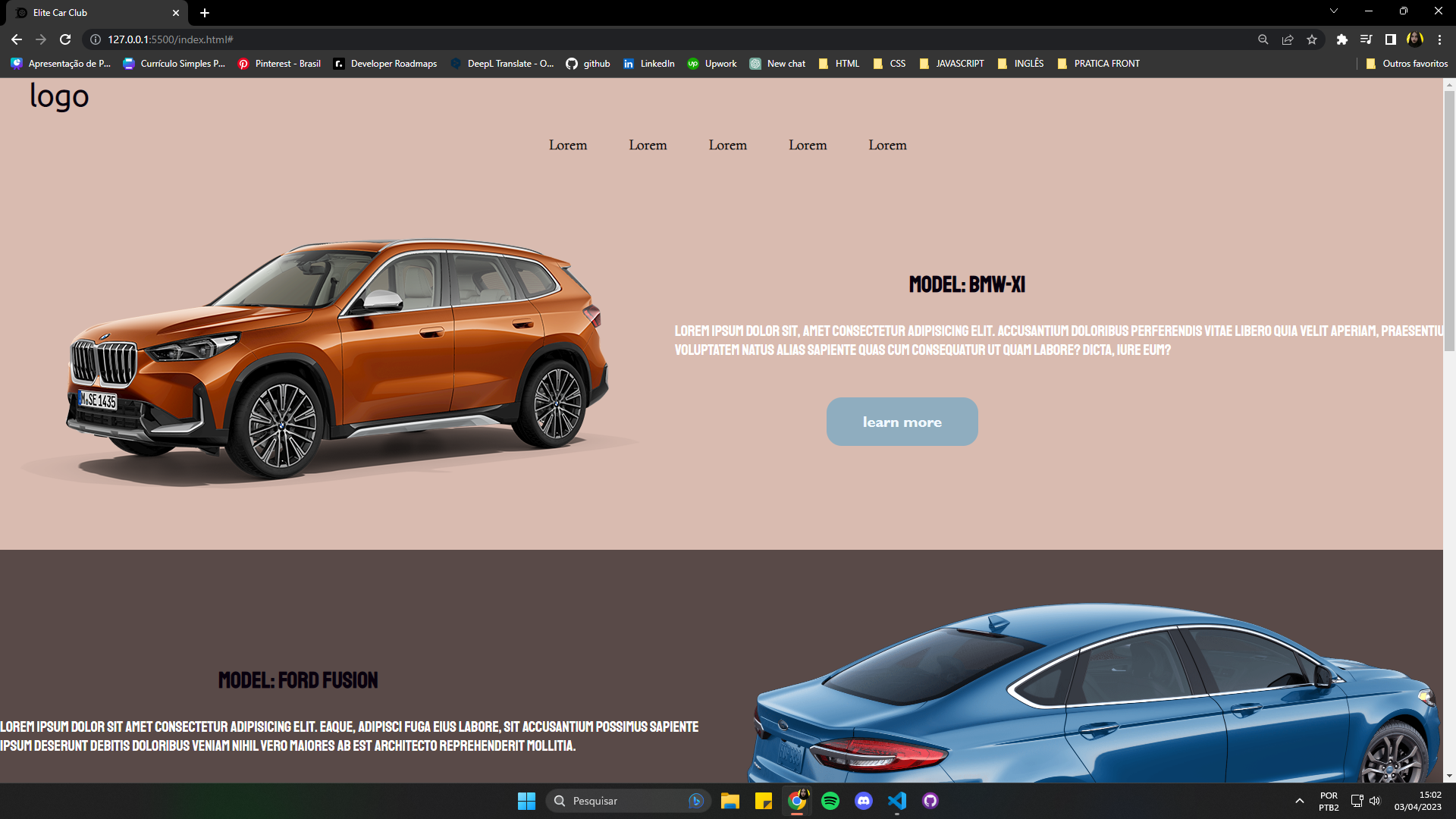 GitHub - cceciliaz/Elite-Car-Club: landing page about cars to practice ...