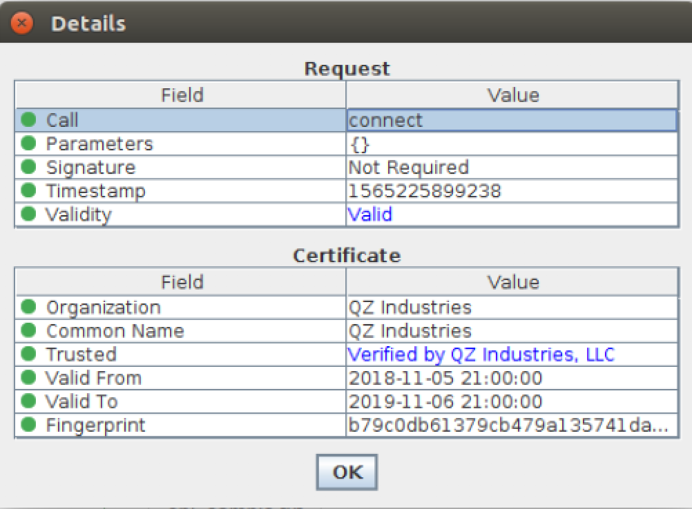 Differentiate between bad signature and bad certificate · Issue #459 · qzind/tray · GitHub