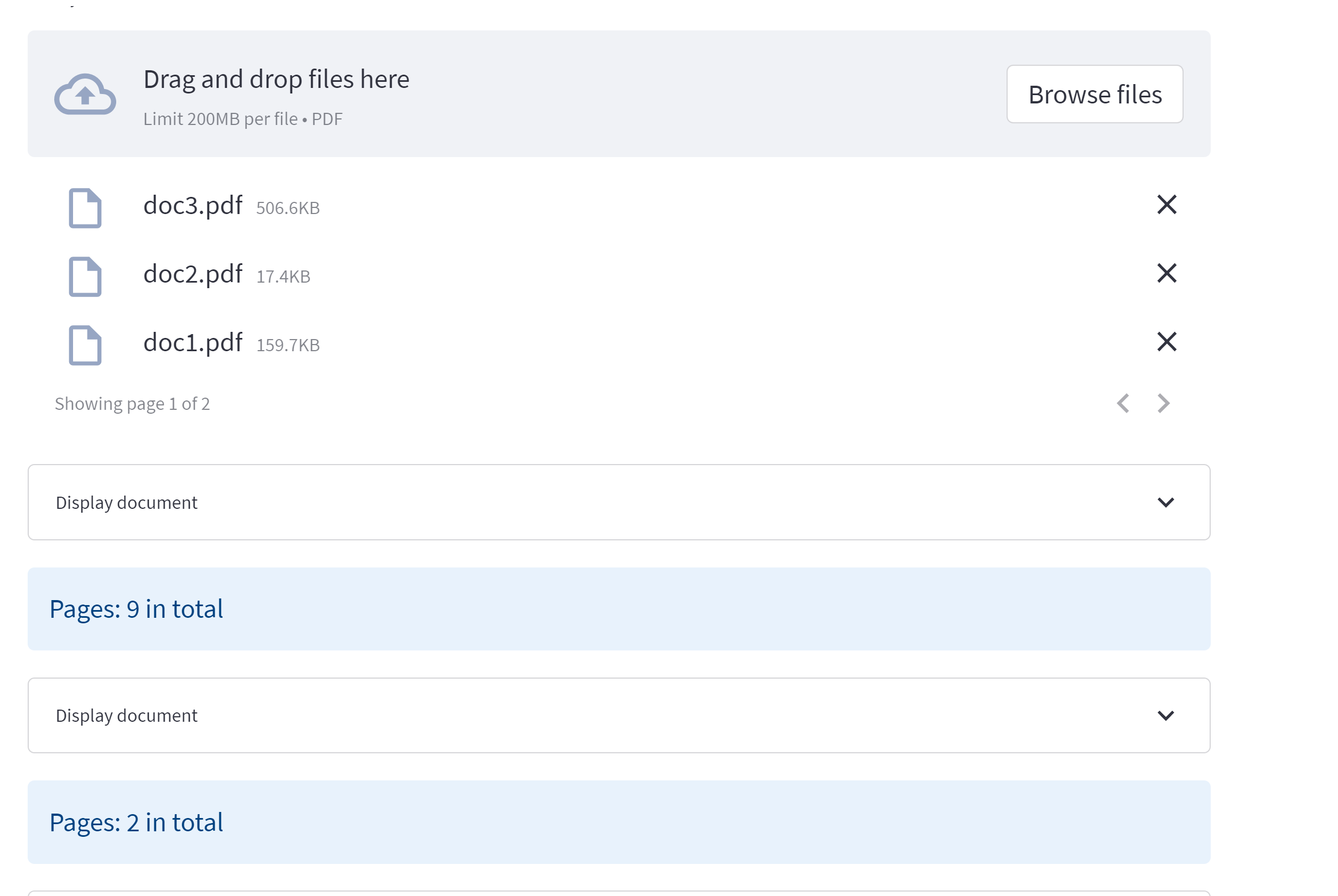 Add Preview Under Each Pdf File In St File Uploader With Accept Multiple Files True · Issue