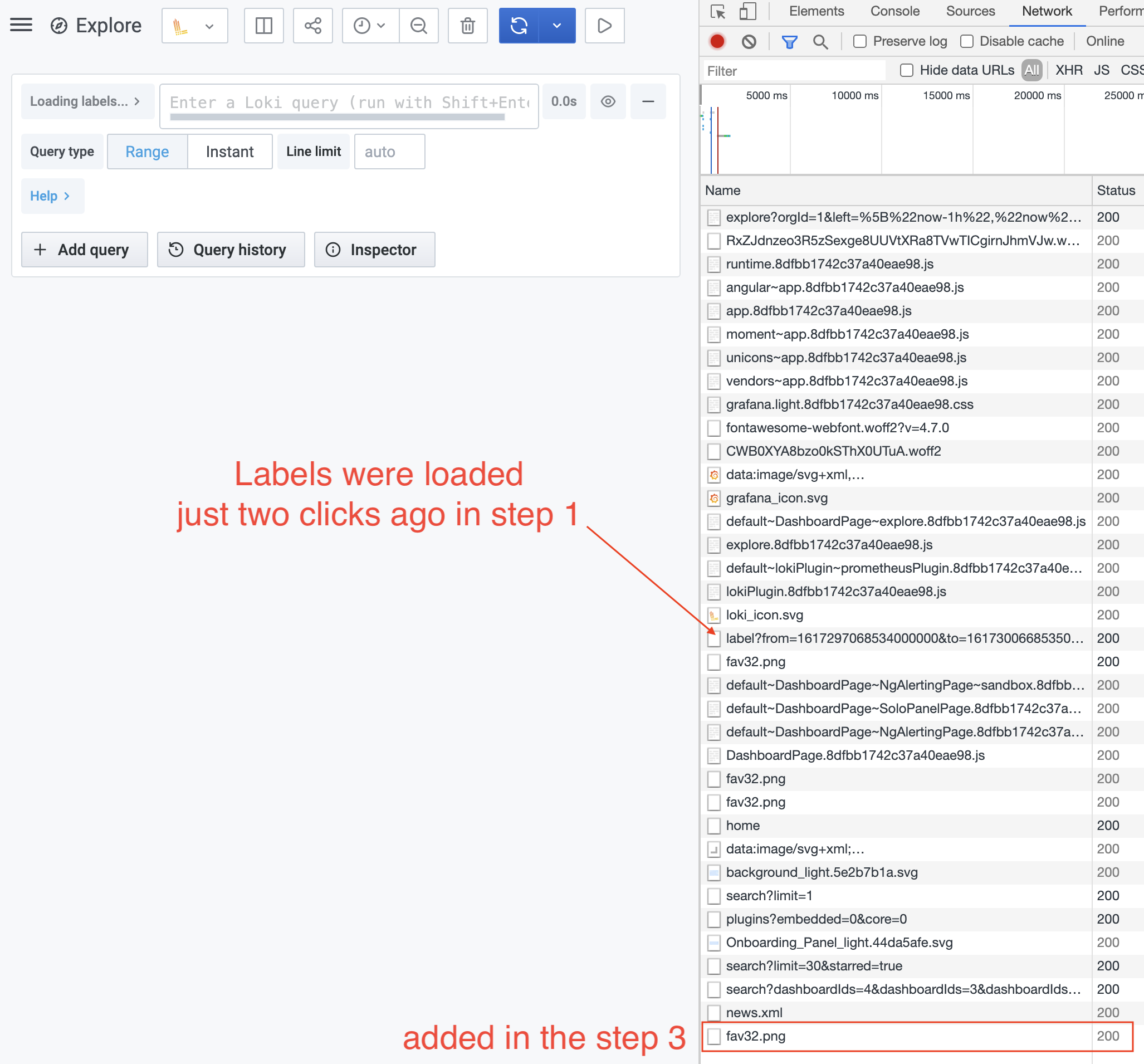 Loki Log Browser Stuck At Loading Labels When Loki Is The Default Data Source · Issue