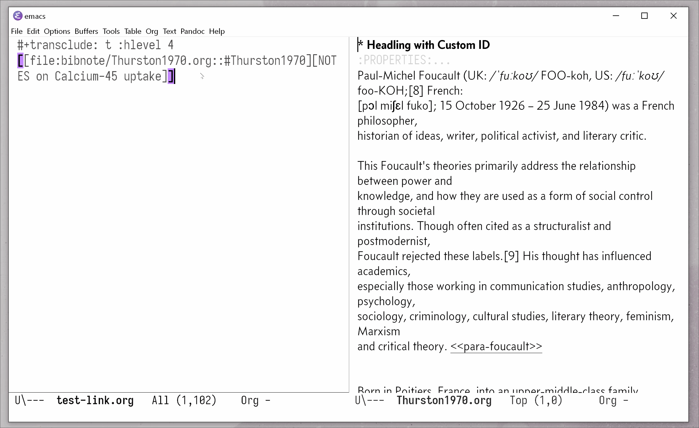 link stopped transcluding · Issue #77 · nobiot/org-transclusion · GitHub