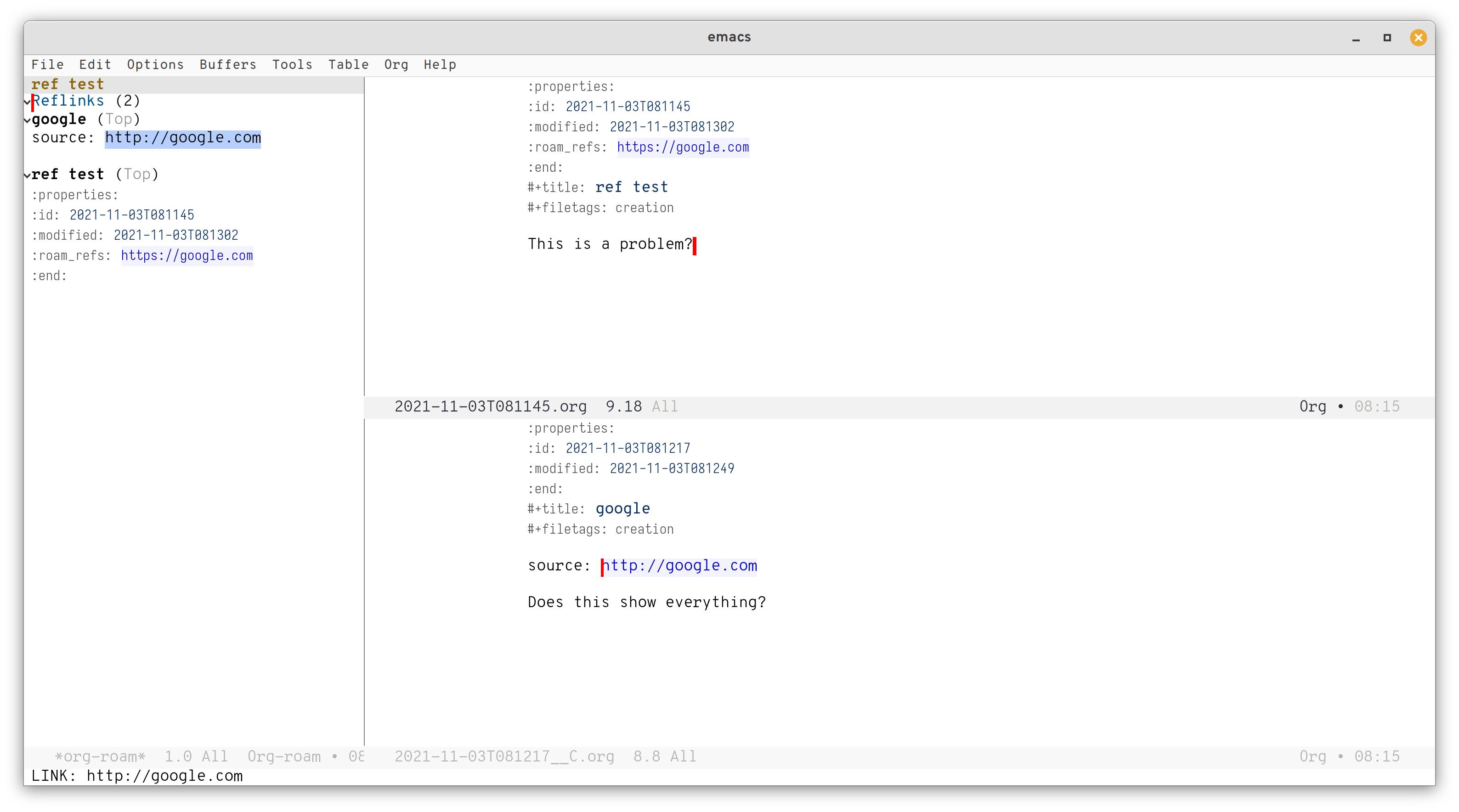 roam-buffer shows full content of backlinks/reflinks · Issue #1934 · org-roam/org-roam · GitHub