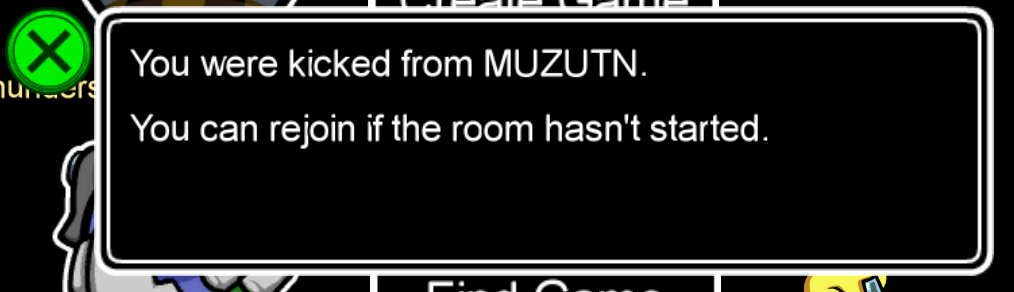 I got kicked from the room when trying to create a game · Issue #386 · Impostor/Impostor · GitHub