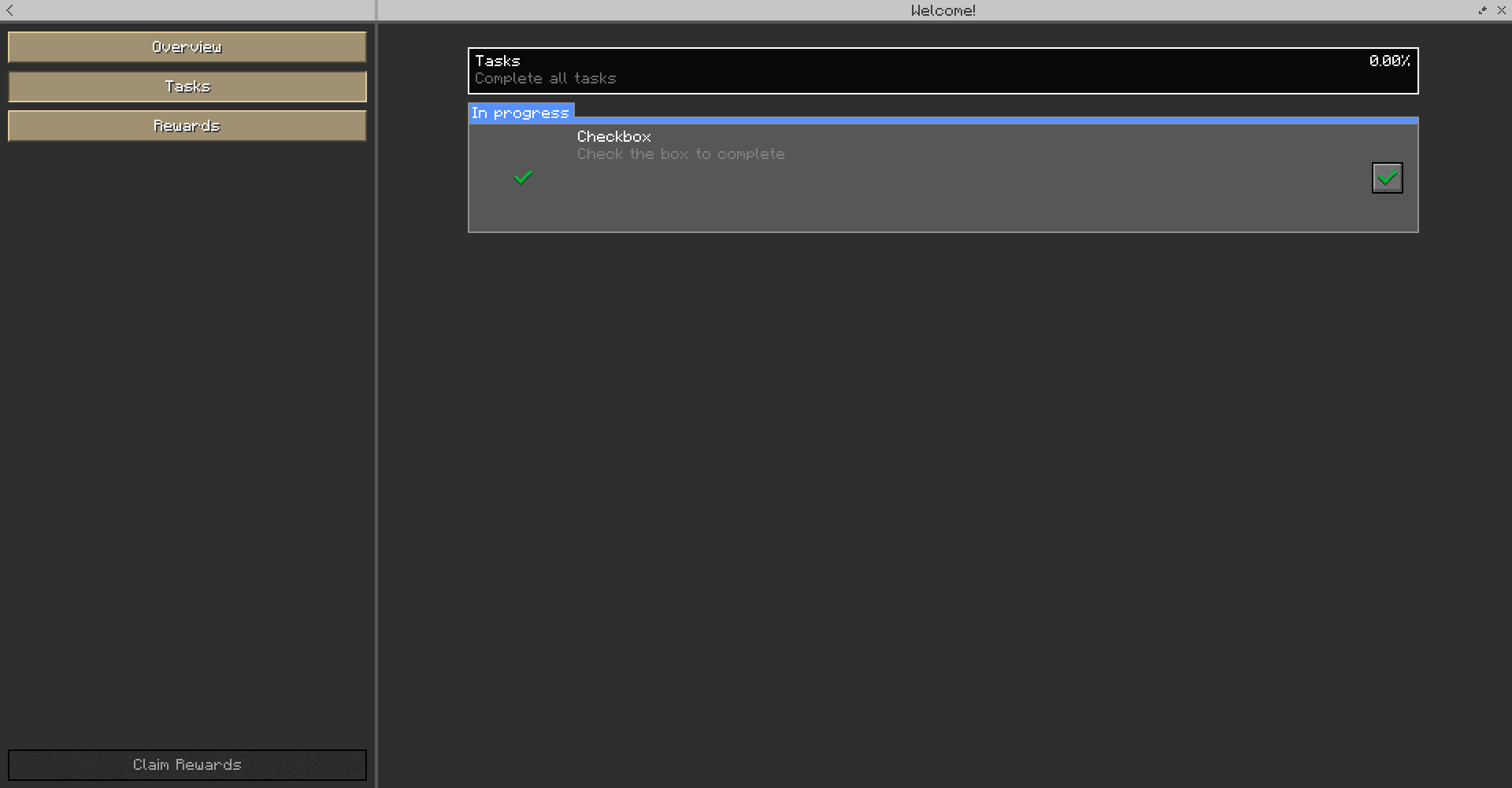[Feature Request]: An option to display Overview, Tasks and Rewards all on one screen · Issue ...