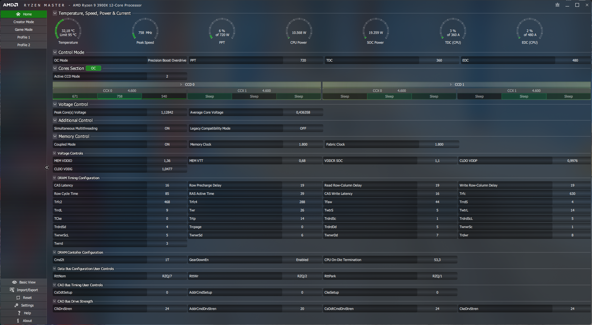 AMD Ryzen 3900X incorrect core clocks, power use and temperatures · Issue #983 ...