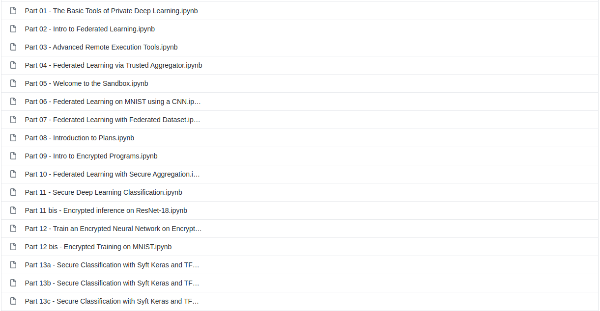 Where can I find the official PySyft tutorials? · Issue #5969 · OpenMined/PySyft · GitHub