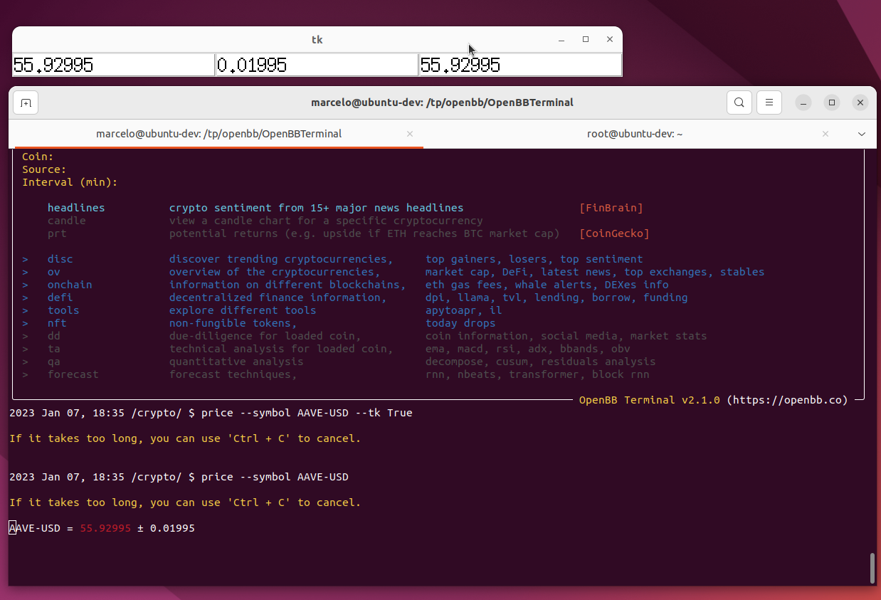 [FR] Streaming data to a table in a floating window · Issue #3892 · OpenBB-finance/OpenBB · GitHub