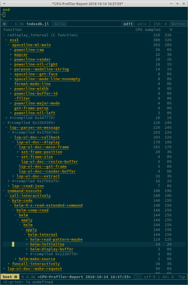 performance of the julia layer · Issue #11452 · syl20bnr/spacemacs · GitHub