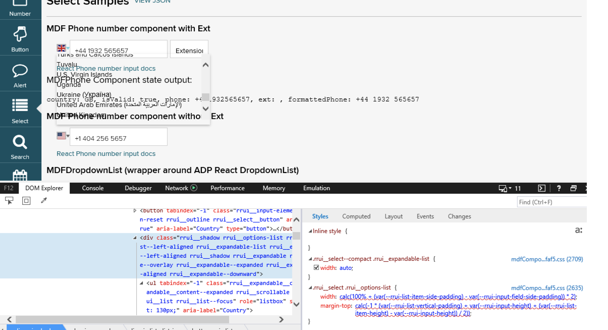 Ie Custom Country Select Styles · Issue 235 · Catamphetamine React Phone Number Input · Github