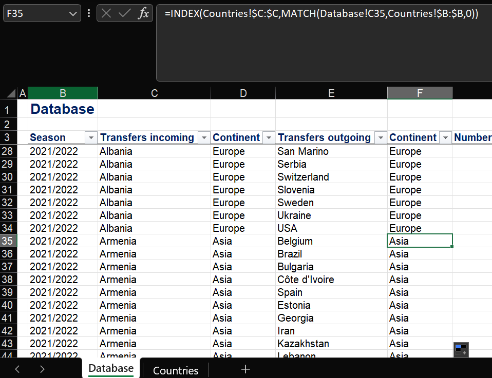 GitHub - jef-fortunahamid/ExcelFootballAnalysis