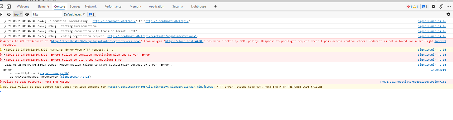 SignalR negaotiate CORS Issue with browser cache · Issue #1398 · Azure/azure-signalr · GitHub