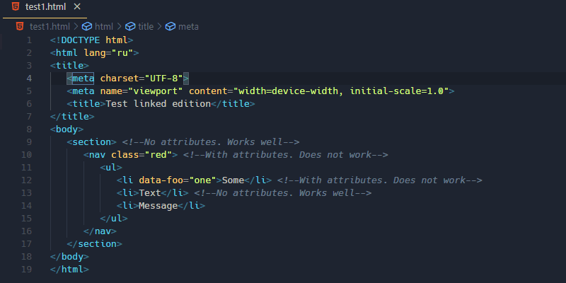 [linked editing] stops when tag name gets empty and end tag is on same line · Issue #140868 ...