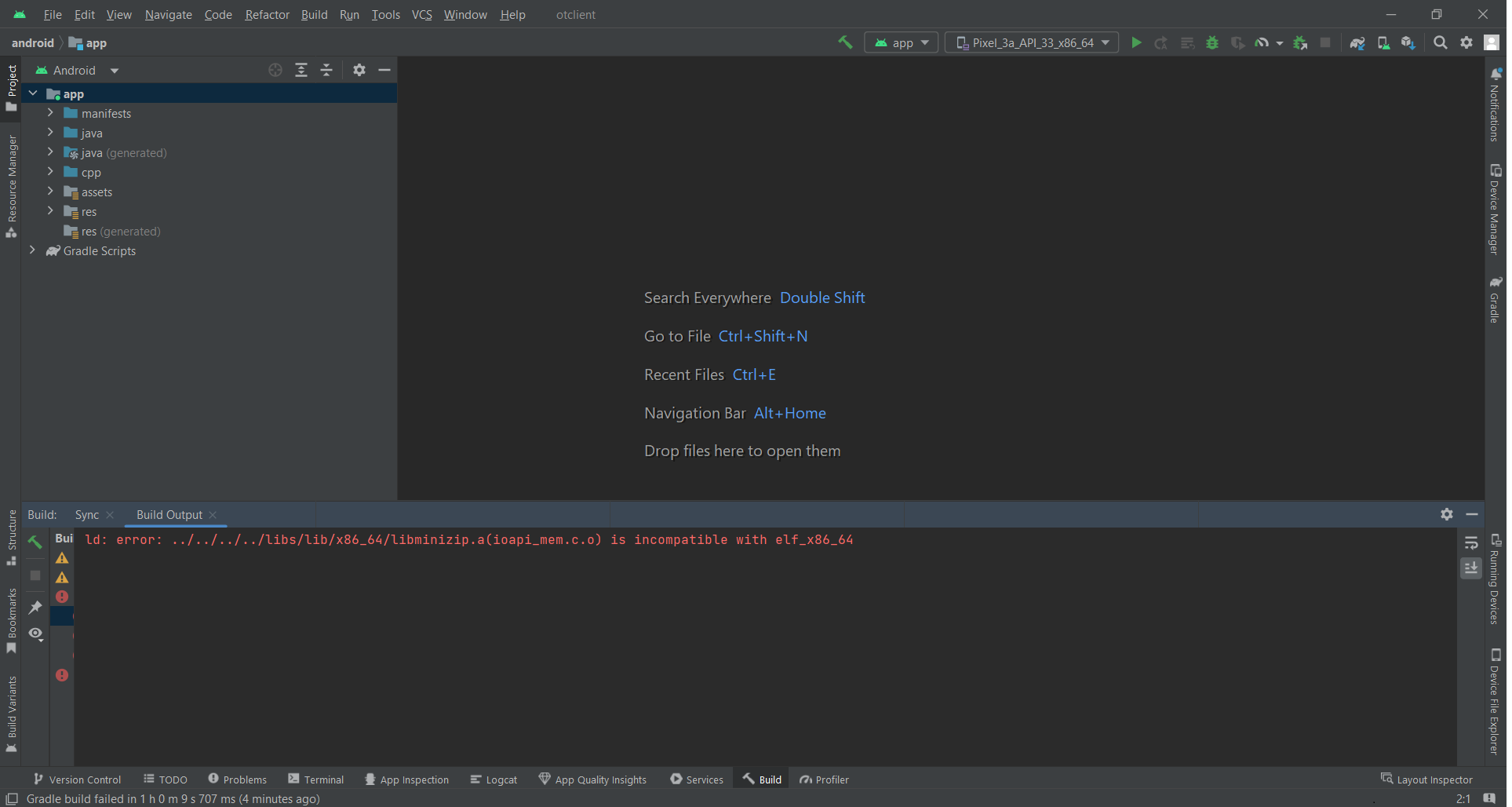 Android Compile · Issue #537 · mehah/otclient · GitHub