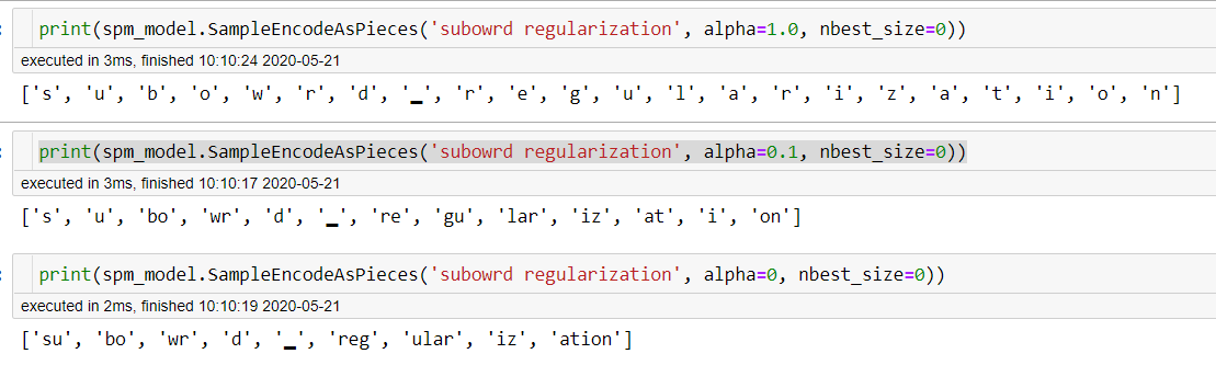 Subword regularization on BPE models · Issue #371 · google/sentencepiece · GitHub