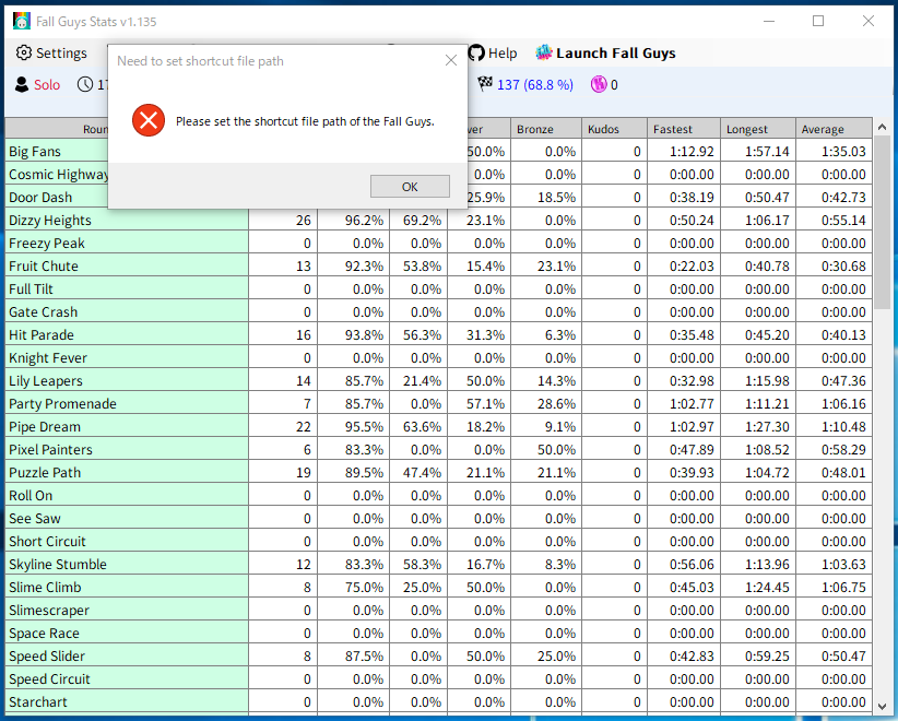 Cant launch fall guys · Issue #171 · ShootMe/FallGuysStats · GitHub