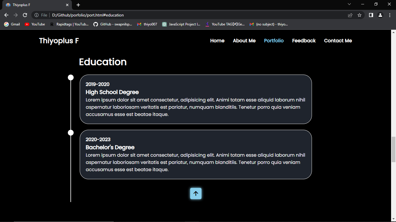 Github Thiyoplus Portfolio