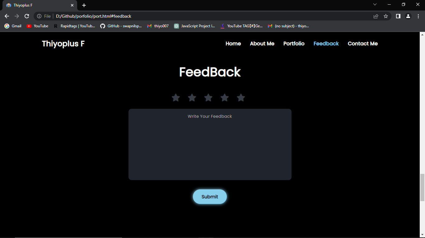 Github Thiyoplus Portfolio