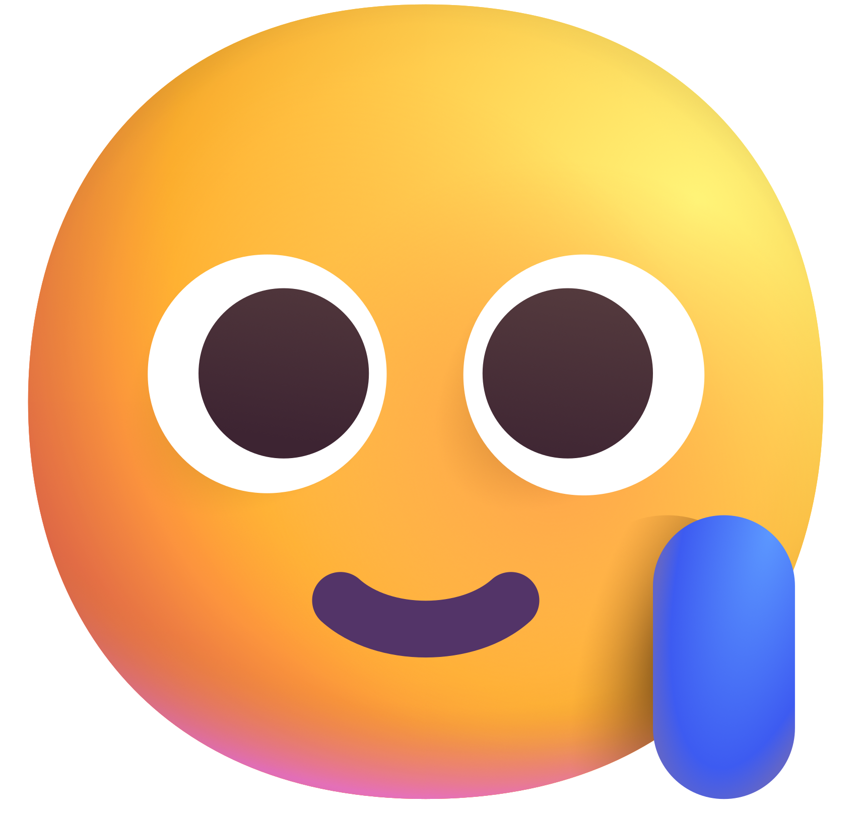 Smiling face with tear "Color" version has a purple mouth · Issue #54 · microsoft/fluentui-emoji ...