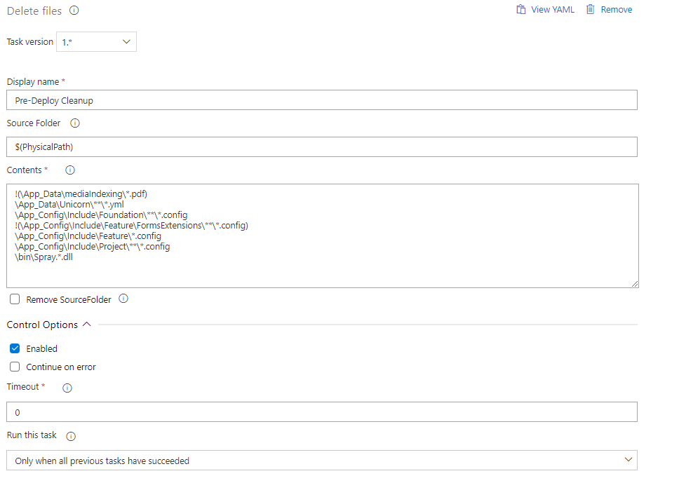 Azure Devops Delete Files Error Failed Find Enoent No Such File Or Directory Lstat C