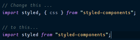 Everything after css`...` helper failed to highlight · Issue #208 · styled-components/vscode ...