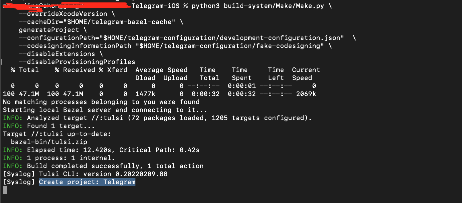 Create project: Telegram Stuck · Issue #796 · TelegramMessenger/Telegram-iOS · GitHub