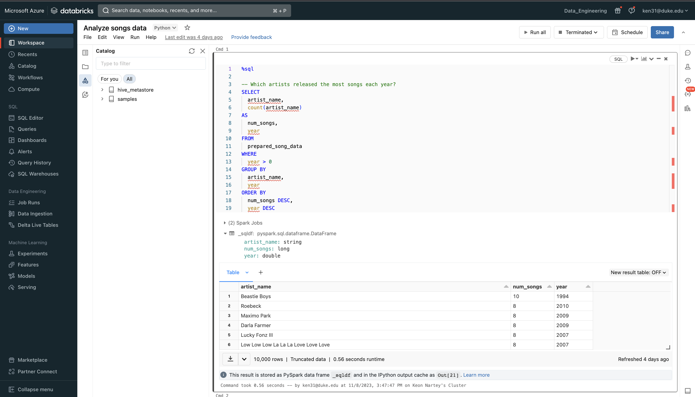 GitHub - nogibjj/databricks_pipeline