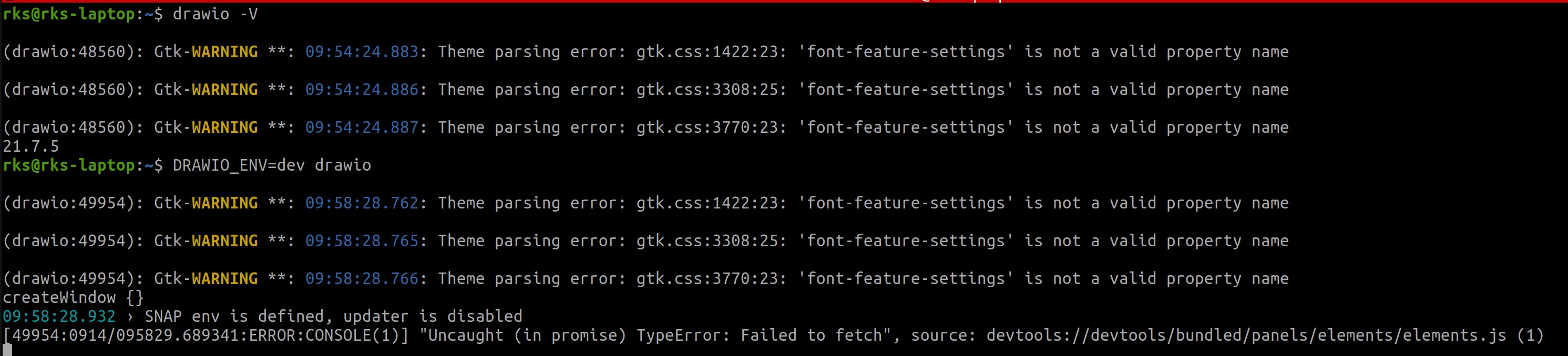 Ubuntu 22.04 - snap - v21.7.5 - Launch stuck at "Loading". · Issue #1461 · jgraph/drawio-desktop ...