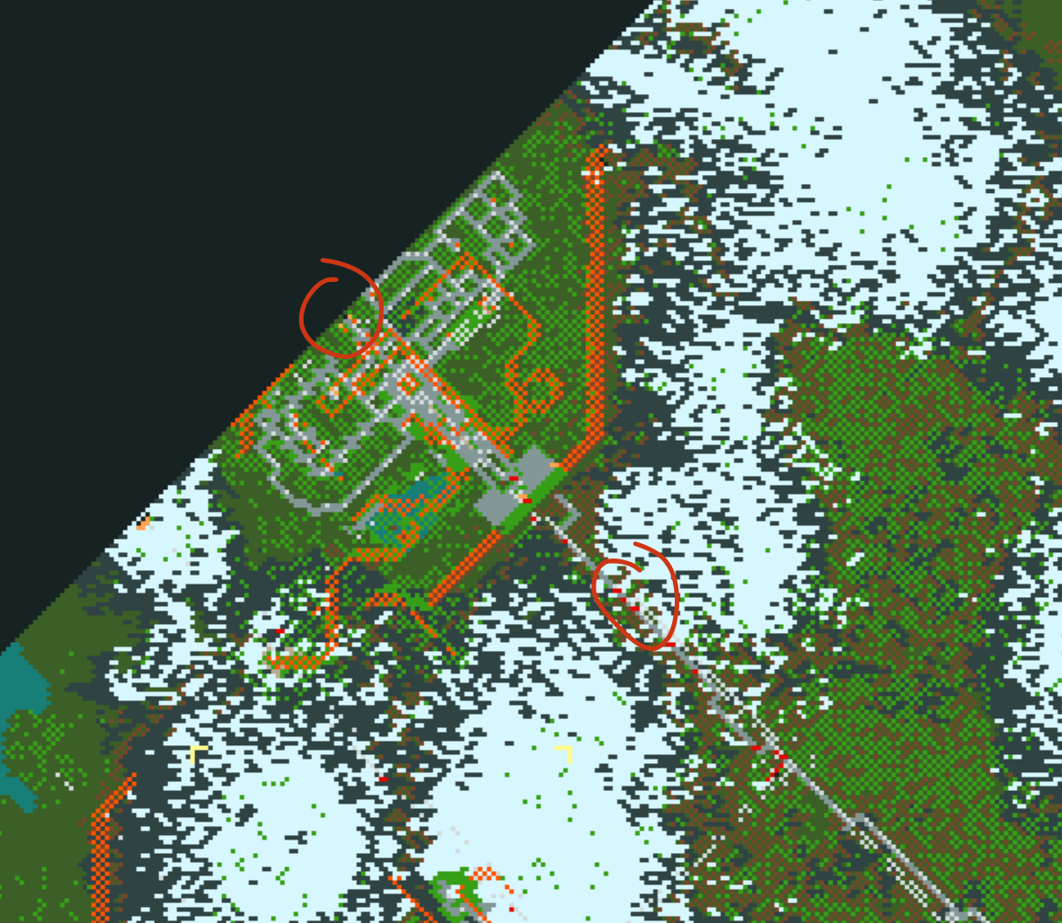 Pathfinding: Guests leaving park get stuck between stalls on viable exit path · Issue #20603 ...