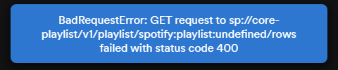 BadRequestError status code 400 · Issue #2148 · spicetify/cli · GitHub