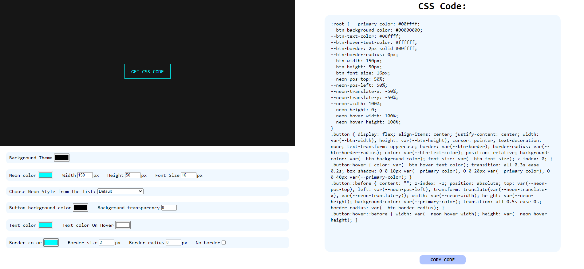 GitHub - bogilan/neon-button-code-generator: Neon Button Code Generator ...