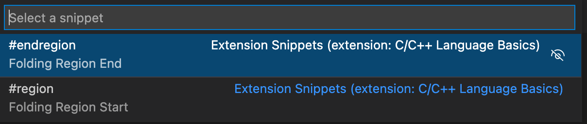 insert snippet picker list show where the snippet from · Issue #138105 · microsoft/vscode · GitHub