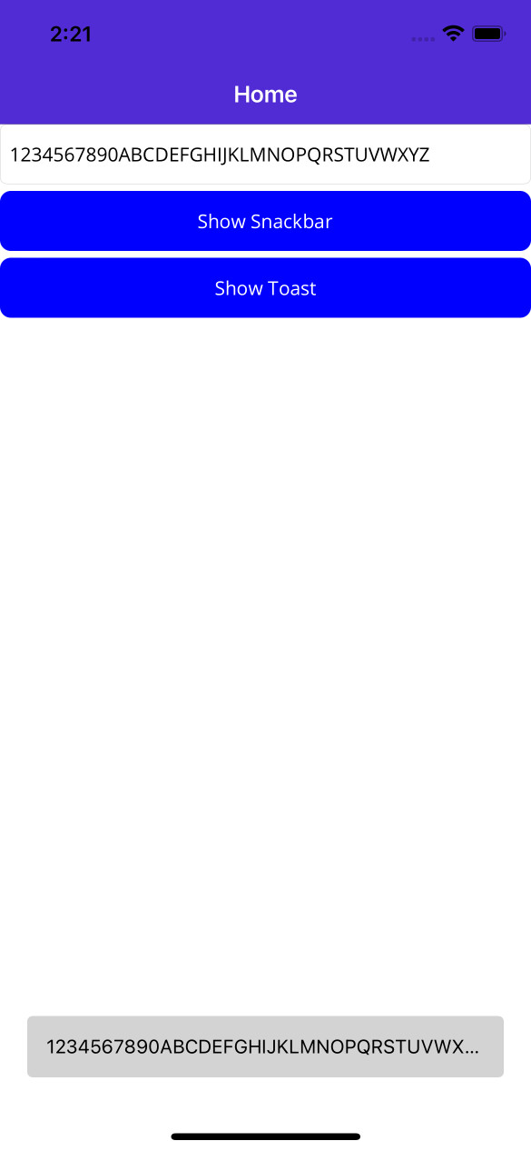 [BUG] Snackbar and Toast messages are omitted when length is equal to display width on iOS ...